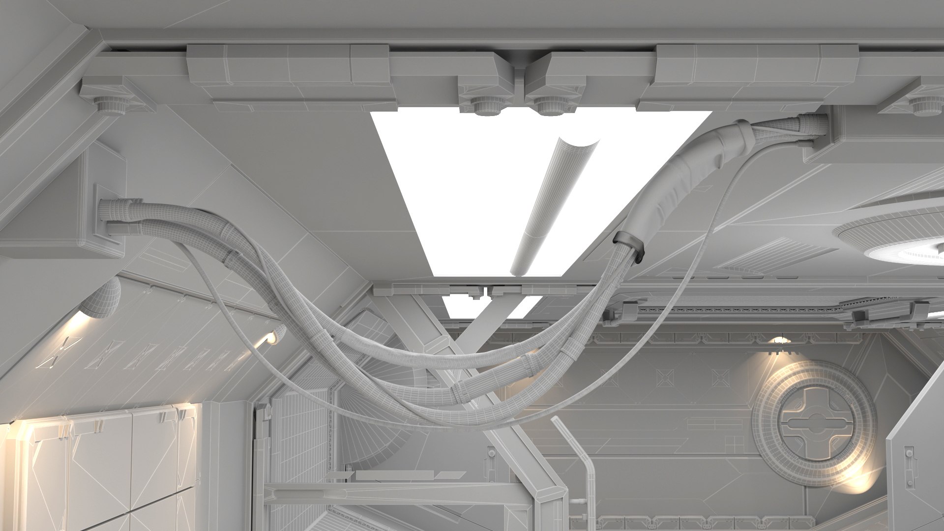 3D Sci fi Corridor Modular detailed - TurboSquid 2178668