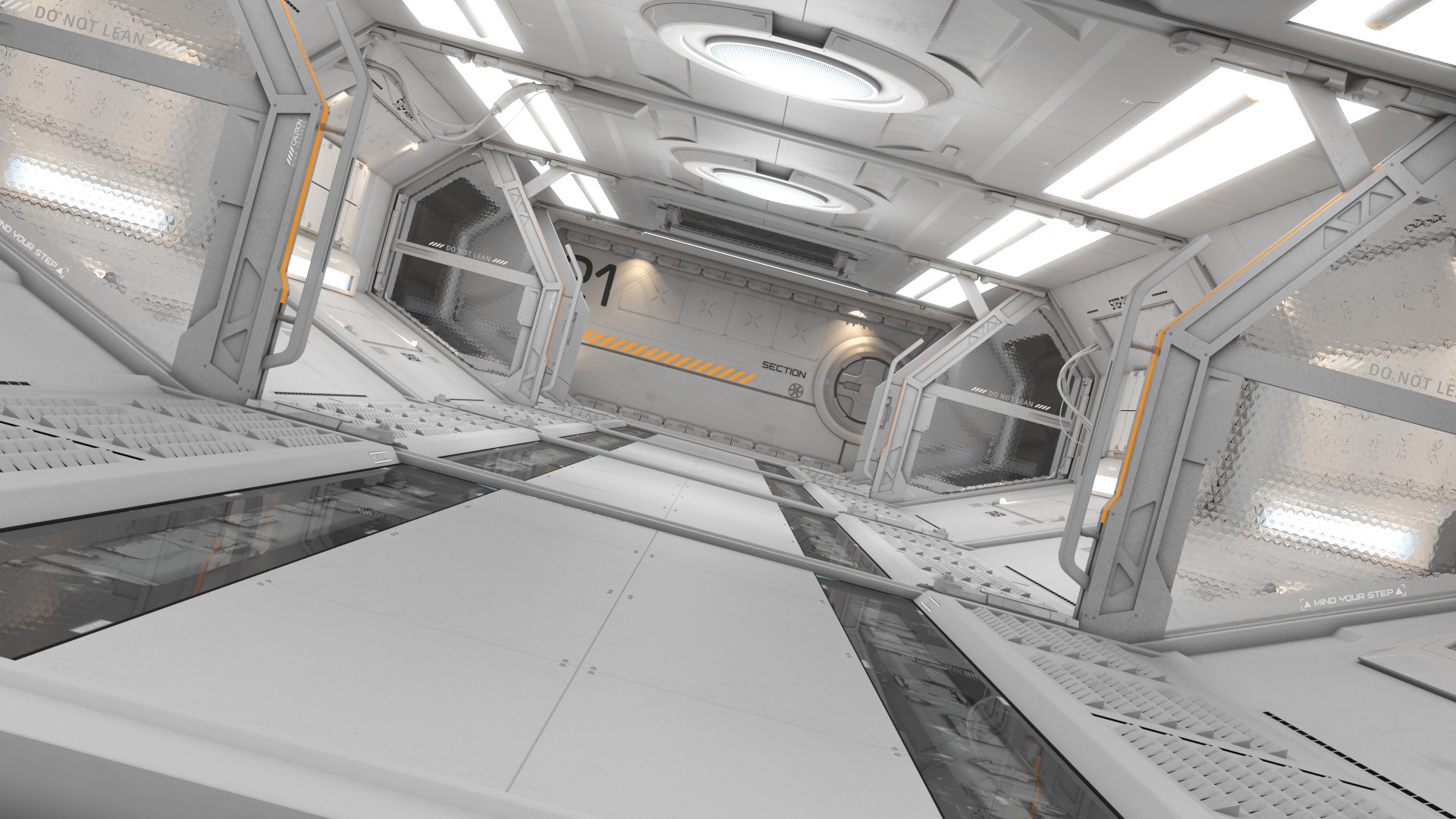 3D Sci Fi Corridor Modular Detailed - TurboSquid 2178668