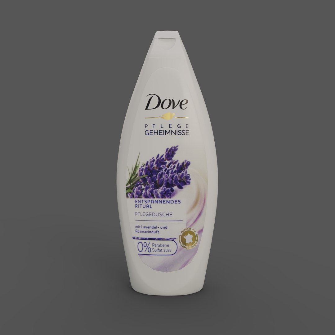3D model shower gel Dove Pflege Geheimnisse 250ml - TurboSquid 2113413