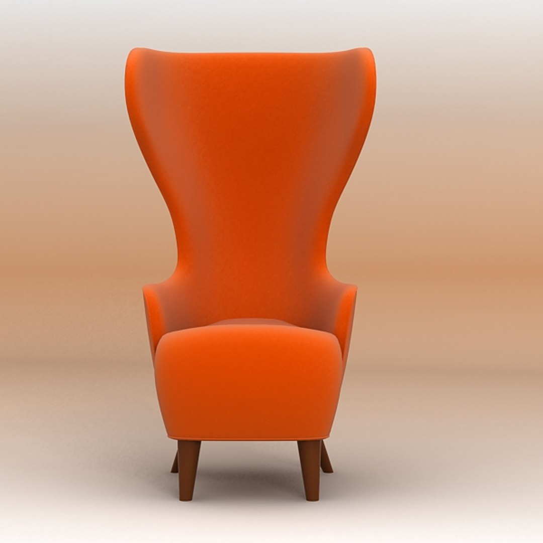 wing chair 3d model
