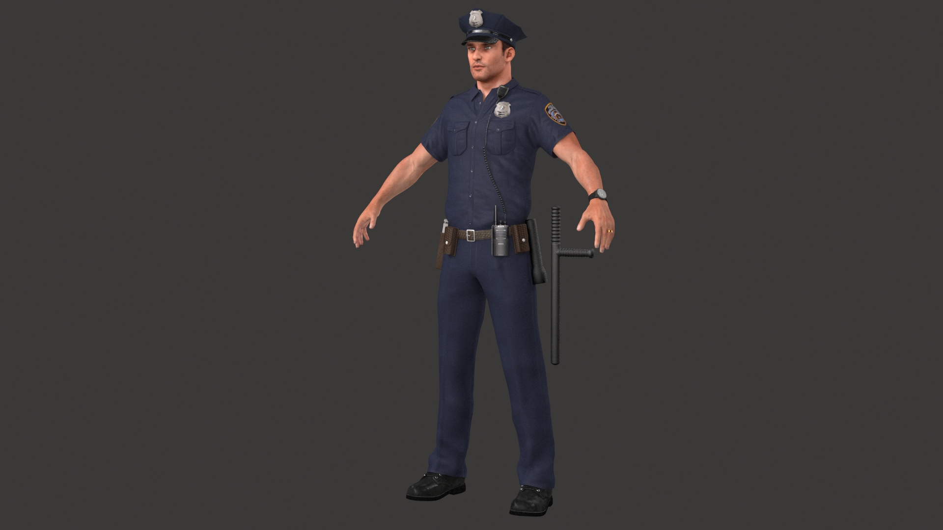 3D Model Police Officer 2020 Pbr - TurboSquid 1571100