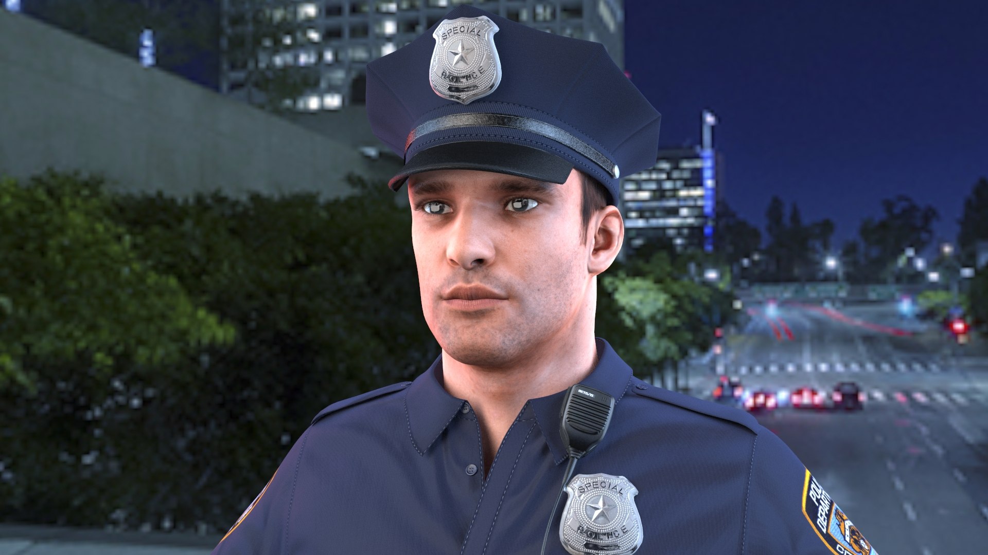3D Model Police Officer 2020 Pbr - TurboSquid 1571100