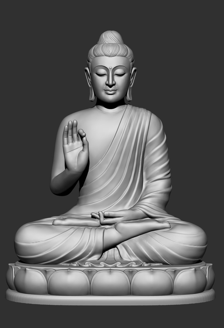YanadaBon AbhayaMuni Buddha 3D Model - TurboSquid 2250209