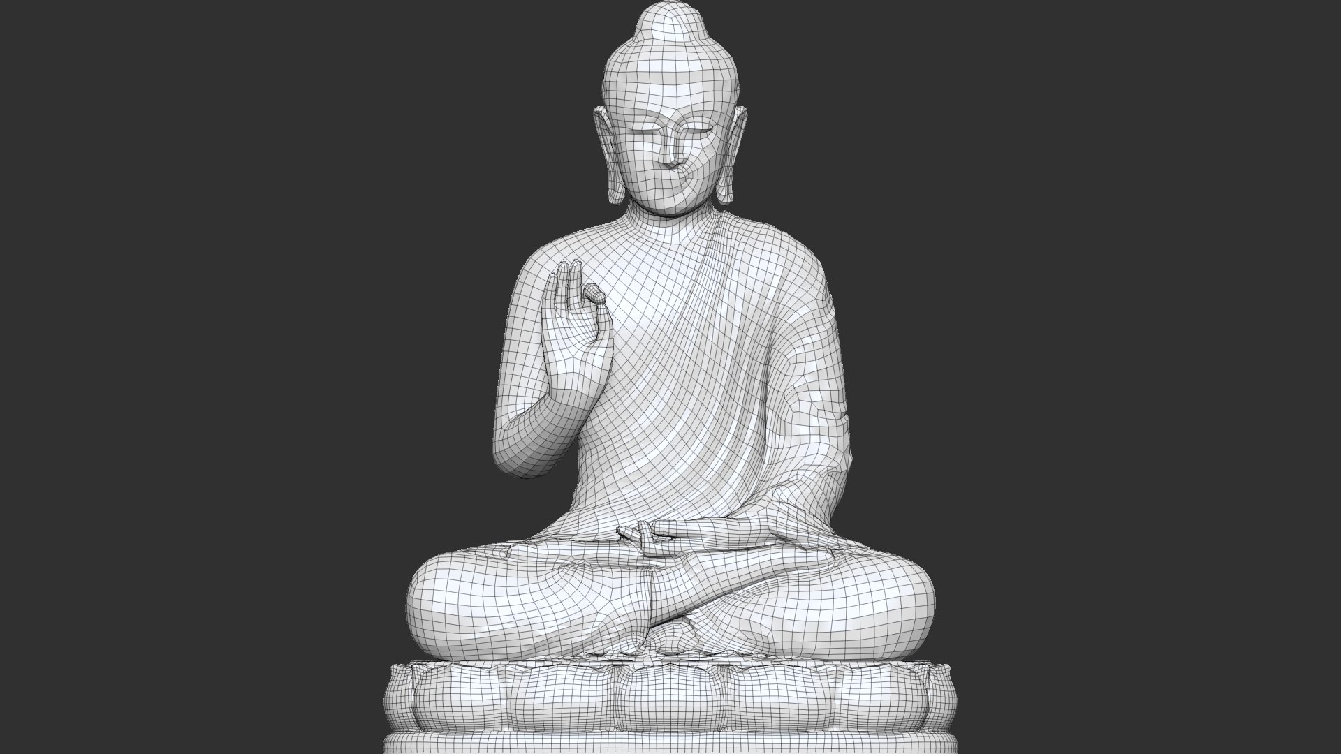 YanadaBon AbhayaMuni Buddha 3D Model - TurboSquid 2250209