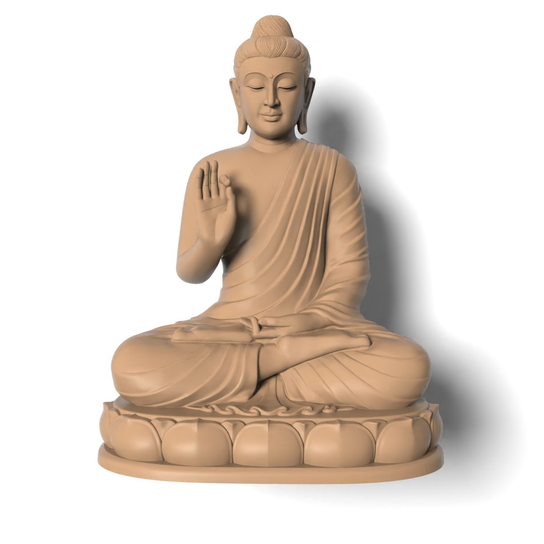 YanadaBon AbhayaMuni Buddha 3D Model - TurboSquid 2250209