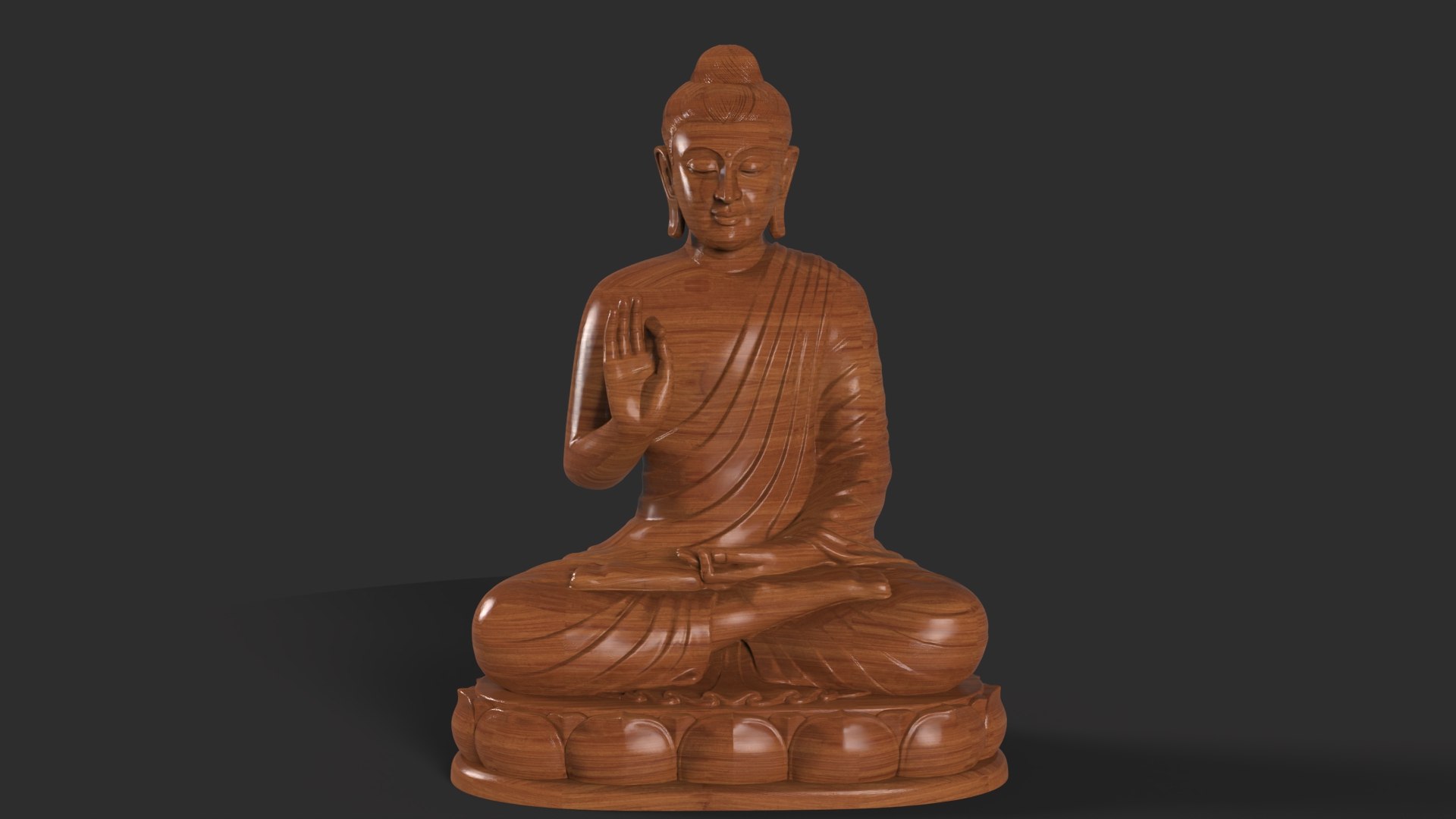 YanadaBon AbhayaMuni Buddha 3D Model - TurboSquid 2250209