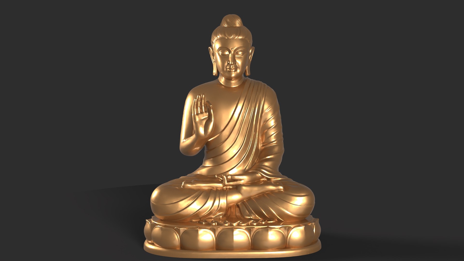 YanadaBon AbhayaMuni Buddha 3D Model - TurboSquid 2250209
