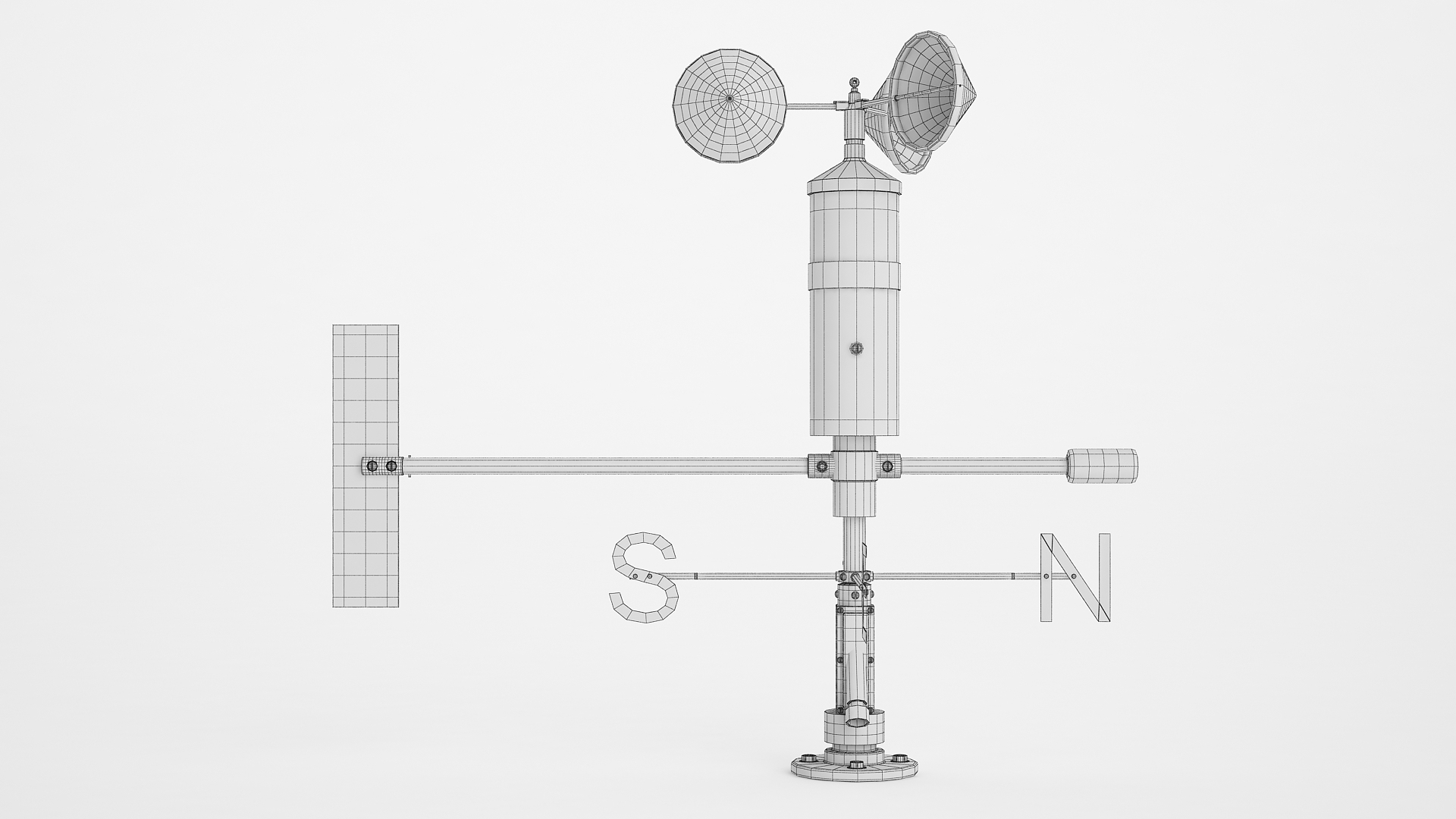 Wind Speed Sensor 3D Model - TurboSquid 1712692