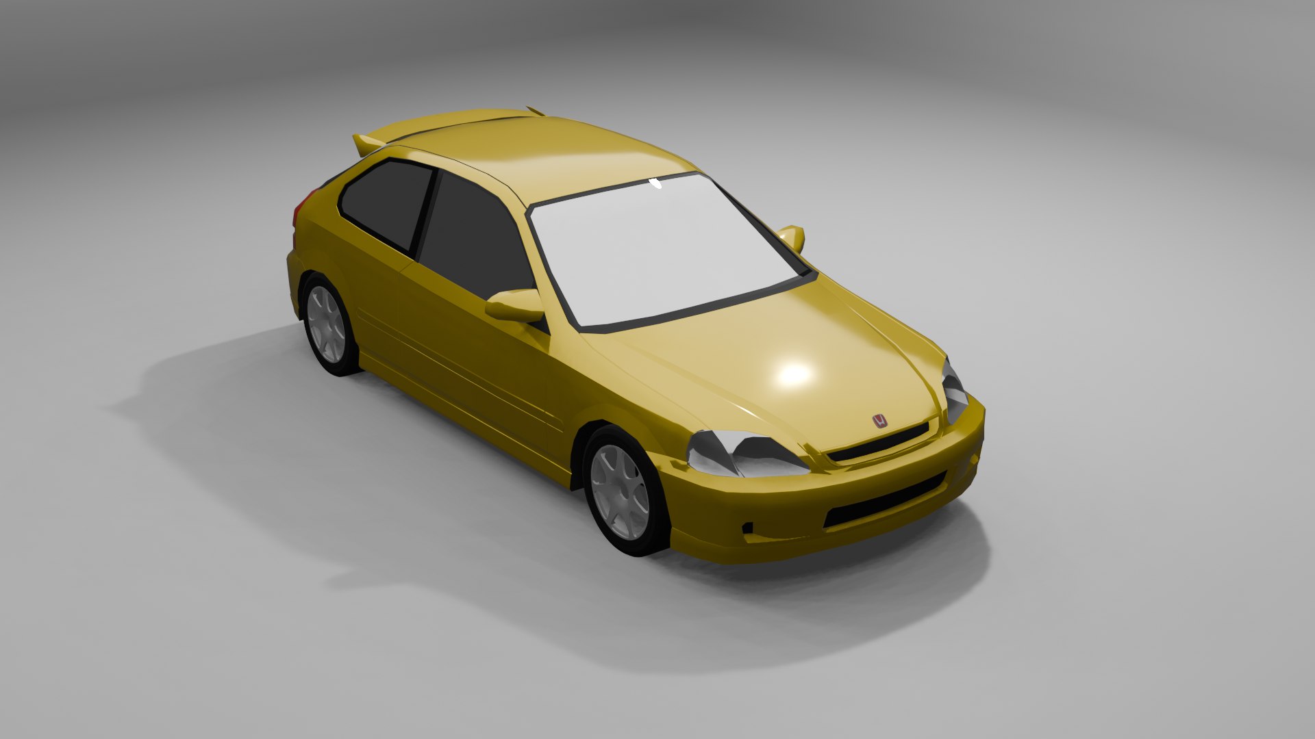 3D Honda Civic Type R EK9 Low Poly Model - TurboSquid 2349113