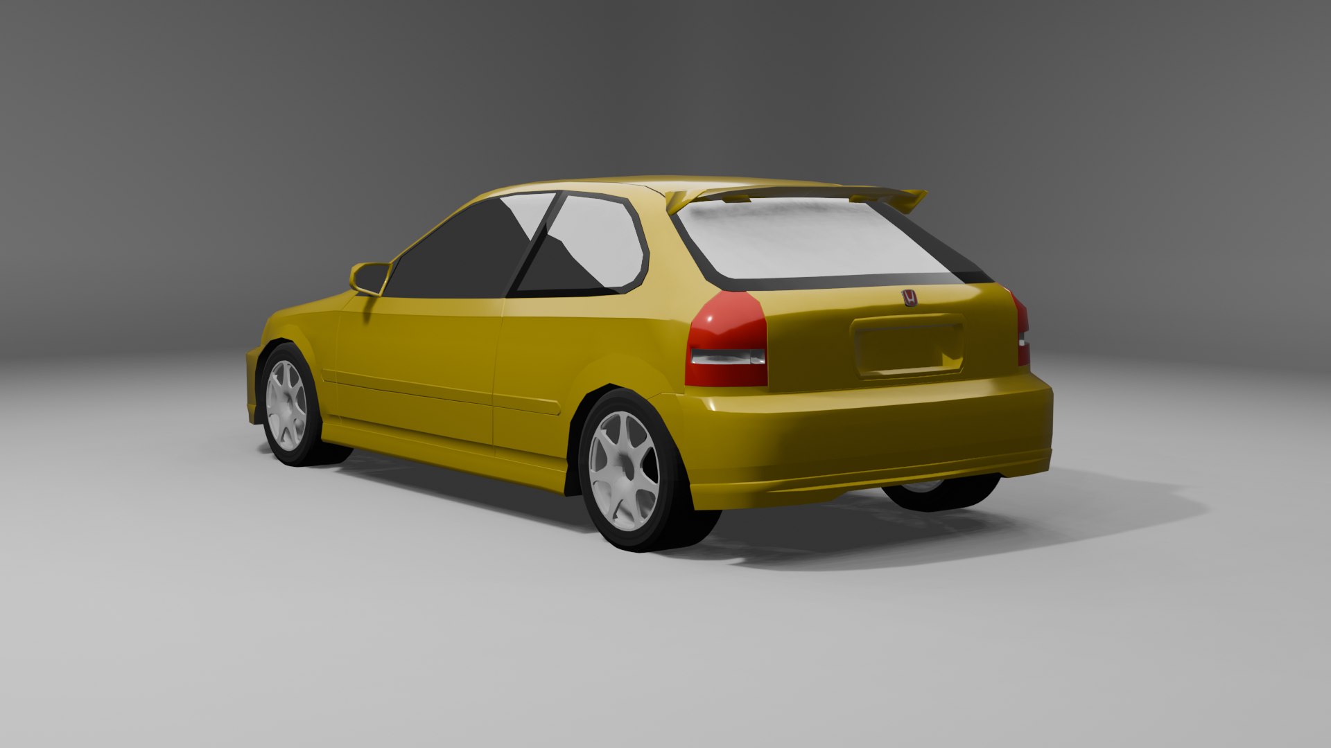 3D Honda Civic Type R EK9 Low Poly Model - TurboSquid 2349113
