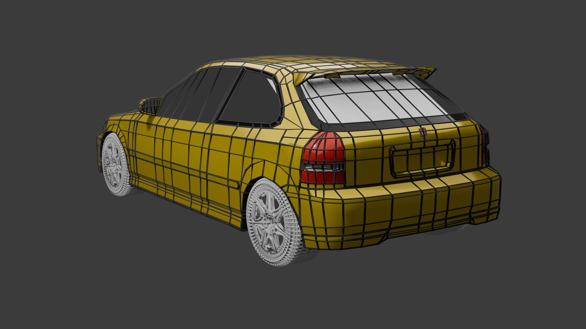 3D Honda Civic Type R EK9 Low Poly Model - TurboSquid 2349113