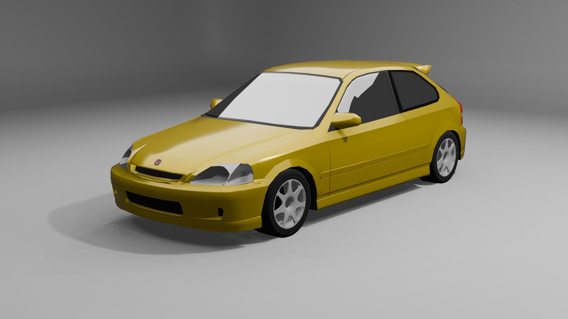 3D Honda Civic Type R EK9 Low Poly Model - TurboSquid 2349113