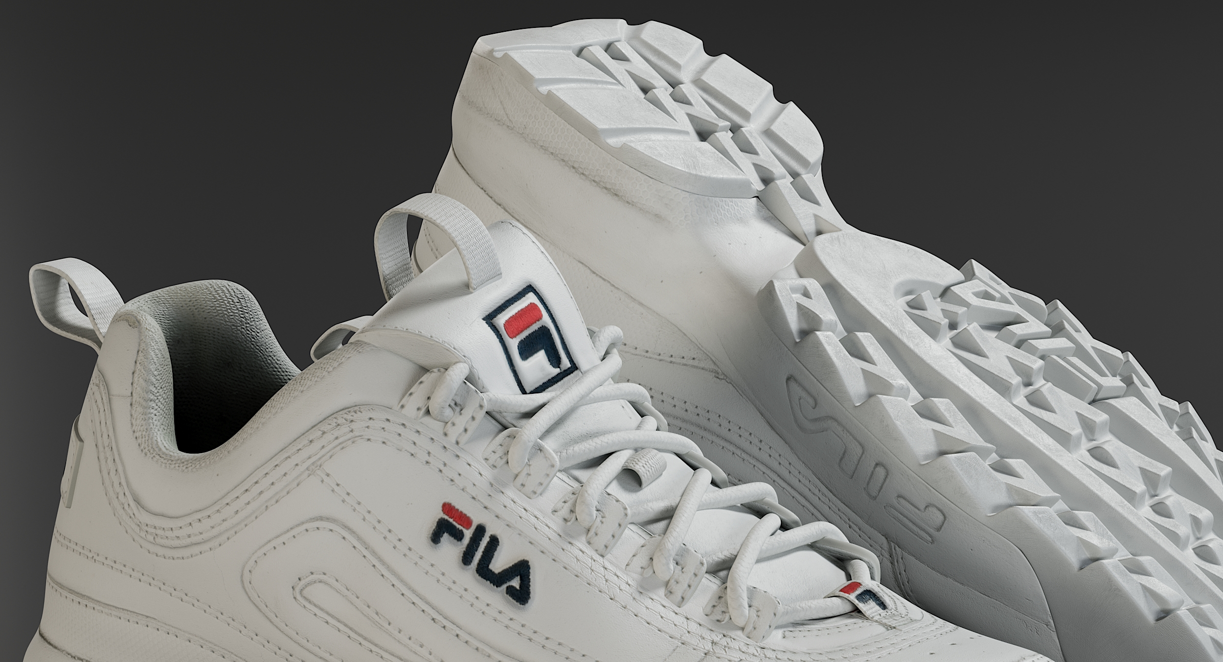 3D realistic sneakers fila model - TurboSquid 1439160