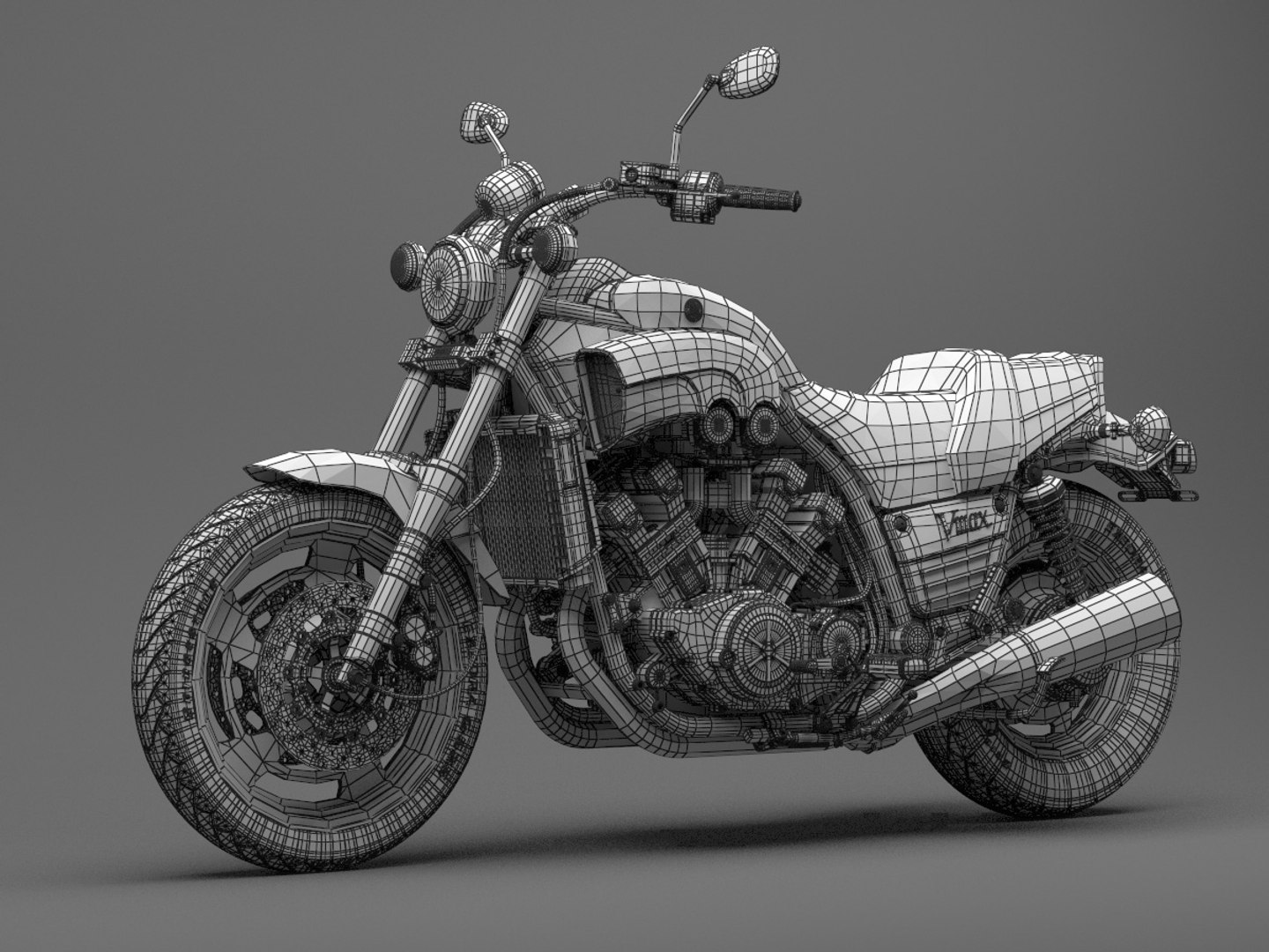 3d Musclebike Yamaha V-max 1200