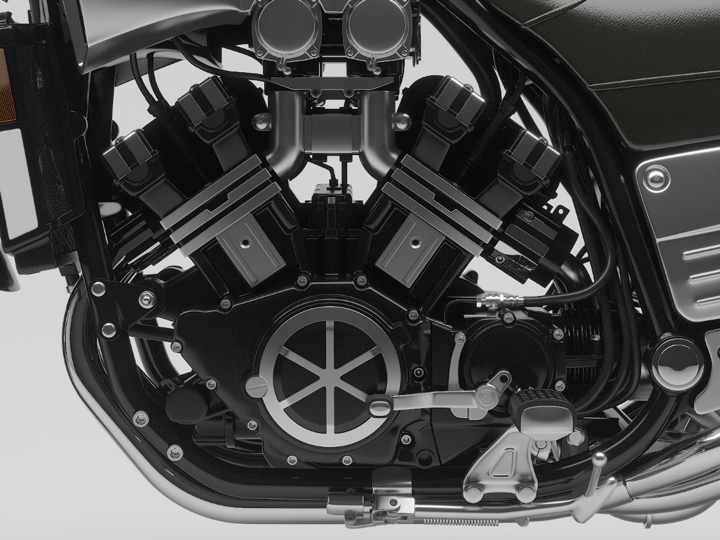 3d Musclebike Yamaha V-max 1200