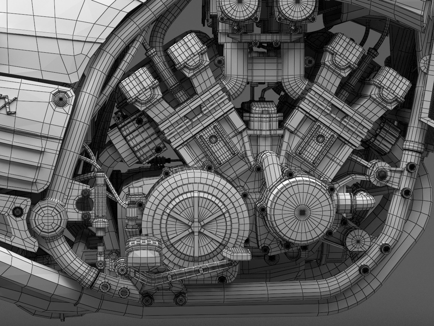 3d Musclebike Yamaha V-max 1200