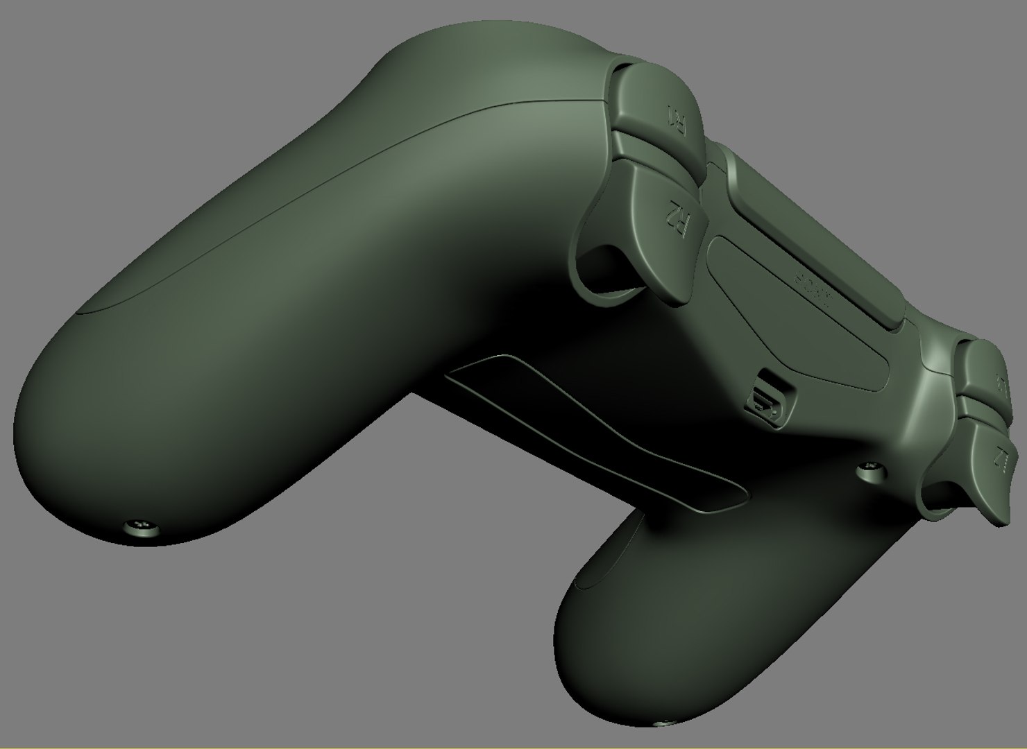 sony playstation 4 controller 3d c4d