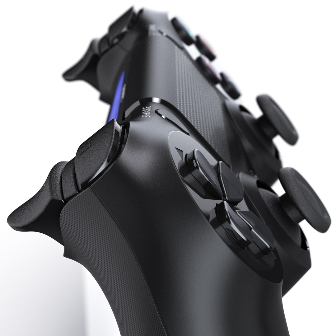 sony playstation 4 controller 3d c4d