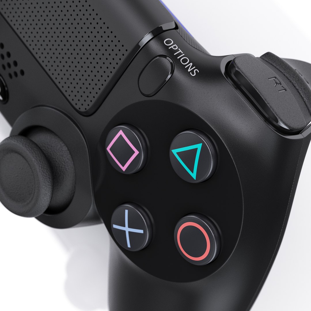 sony playstation 4 controller 3d c4d