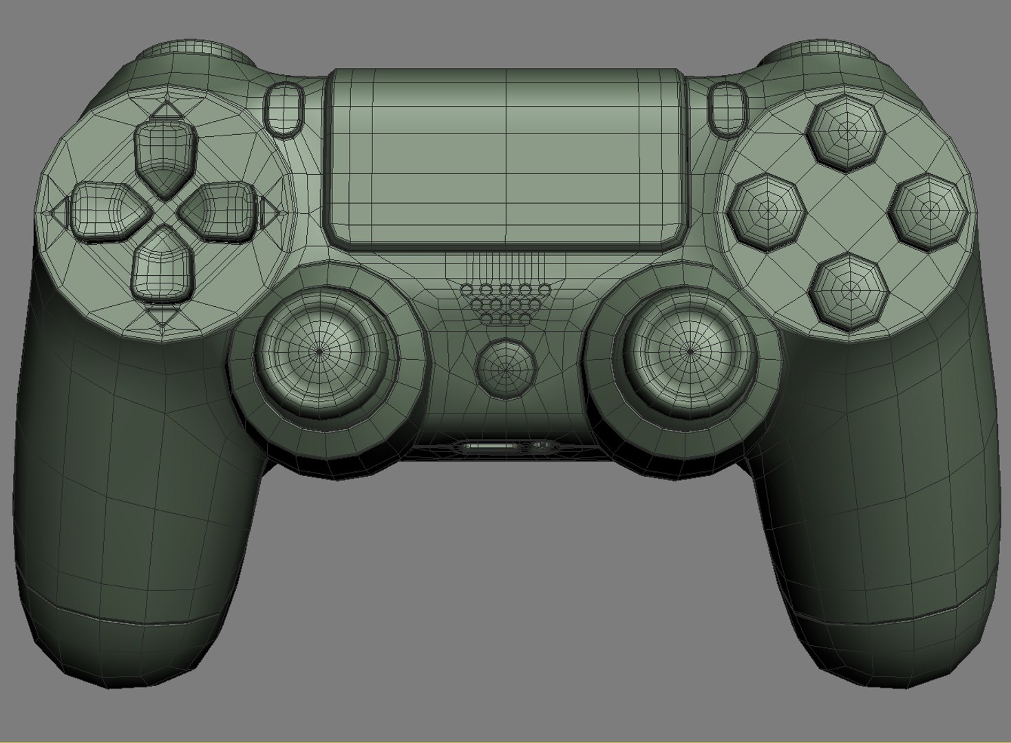 sony playstation 4 controller 3d c4d
