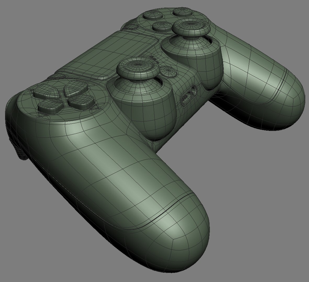 sony playstation 4 controller 3d c4d
