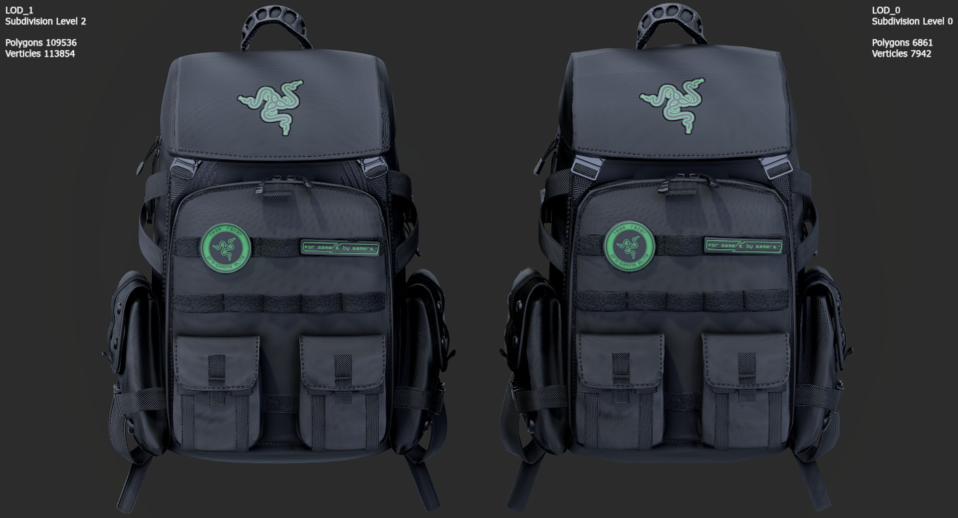 3D Model Razer Backpack - TurboSquid 1409534