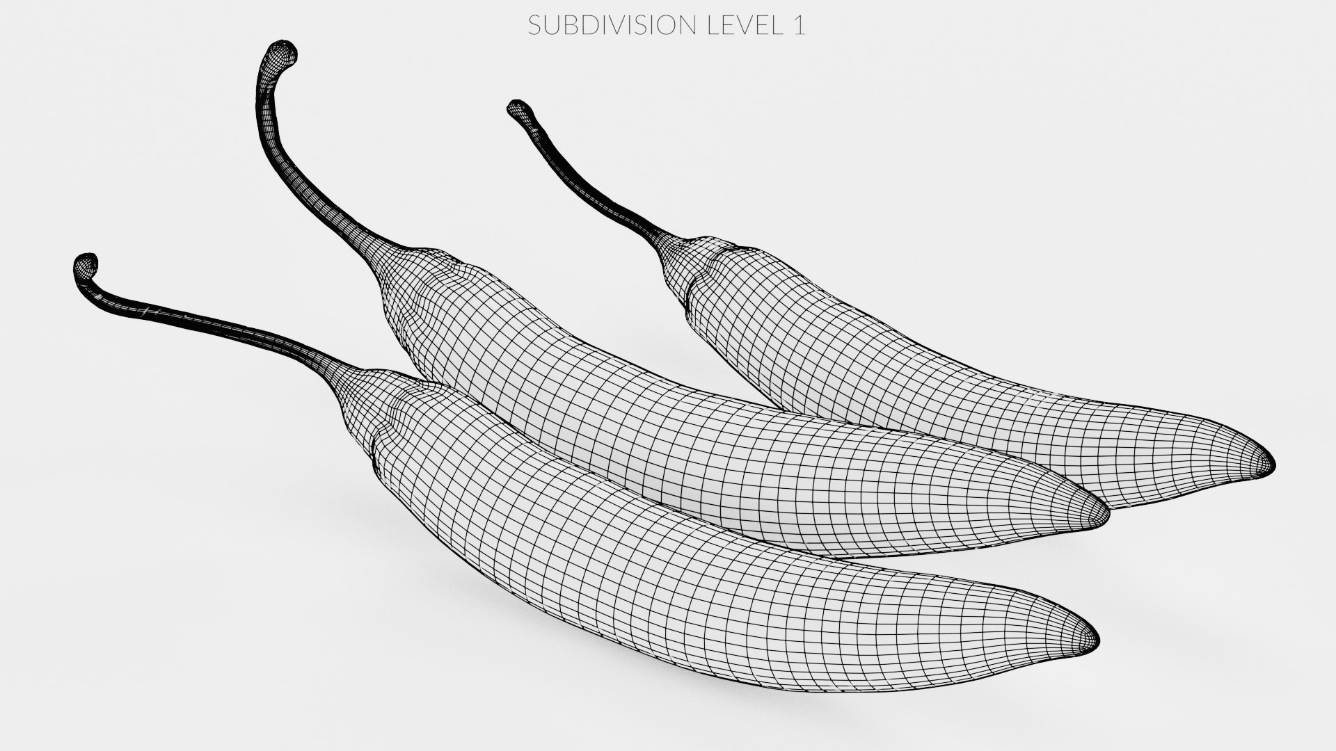 Chilli Peppers 3D Model - TurboSquid 1793968