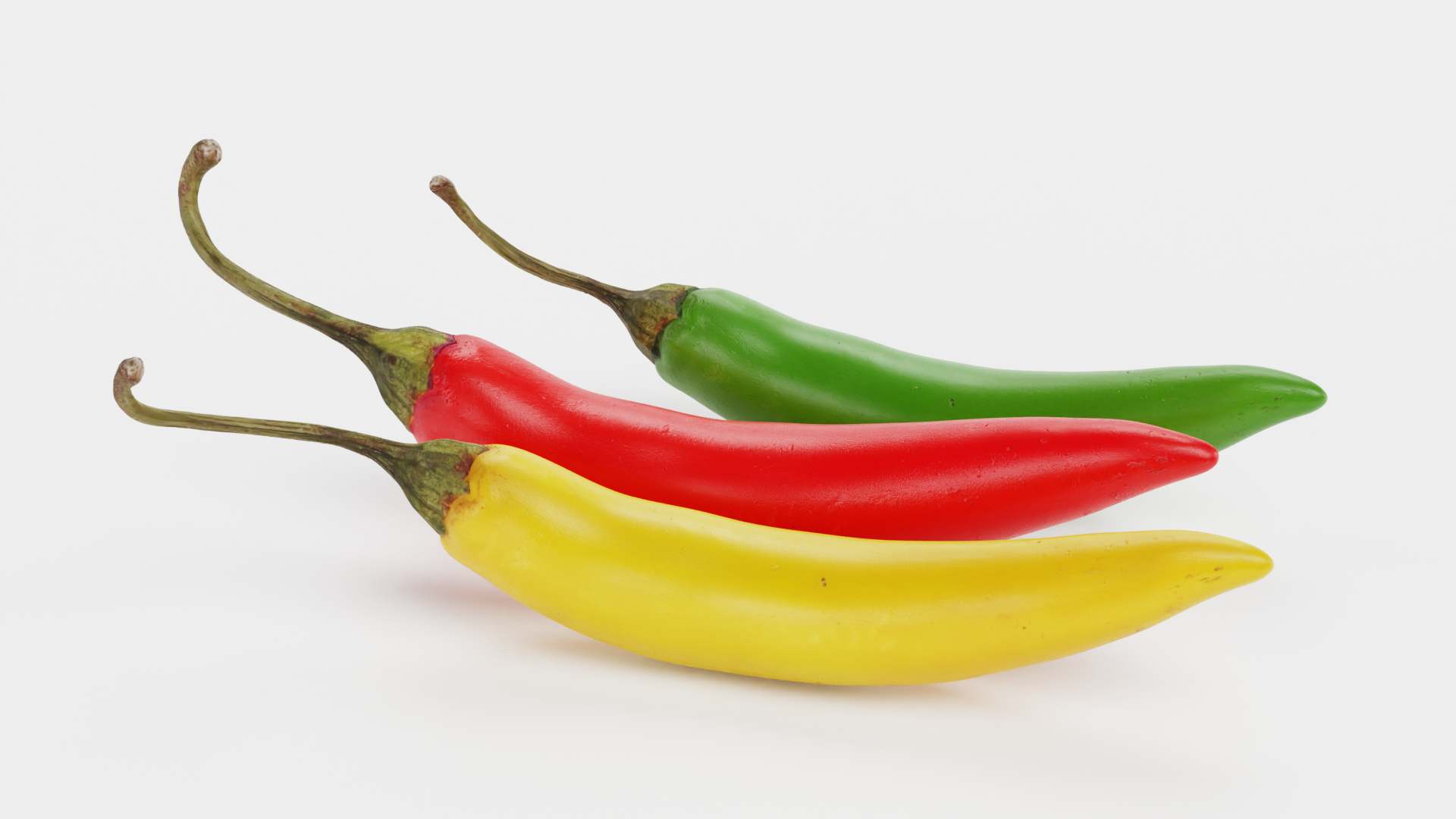 Chilli Peppers 3D Model - TurboSquid 1793968