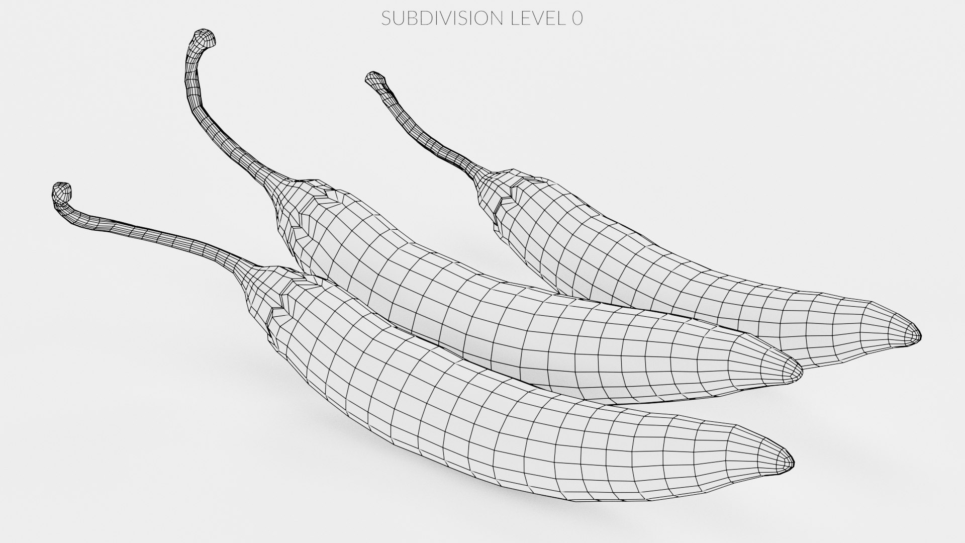 Chilli Peppers 3D Model - TurboSquid 1793968