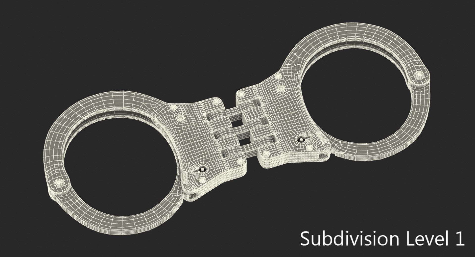 Max Hinged Handcuffs Black