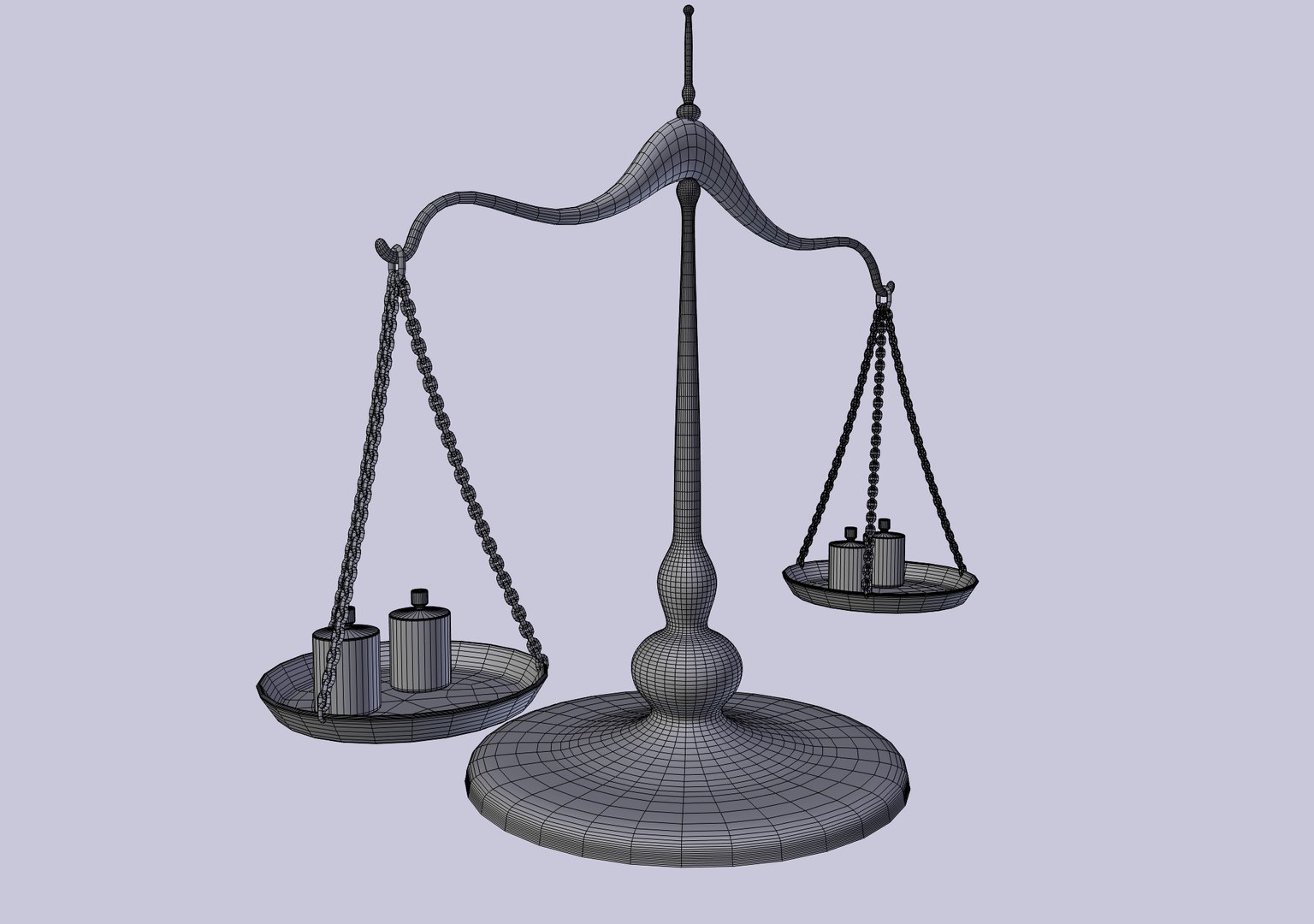 Balance Scale 3d Obj