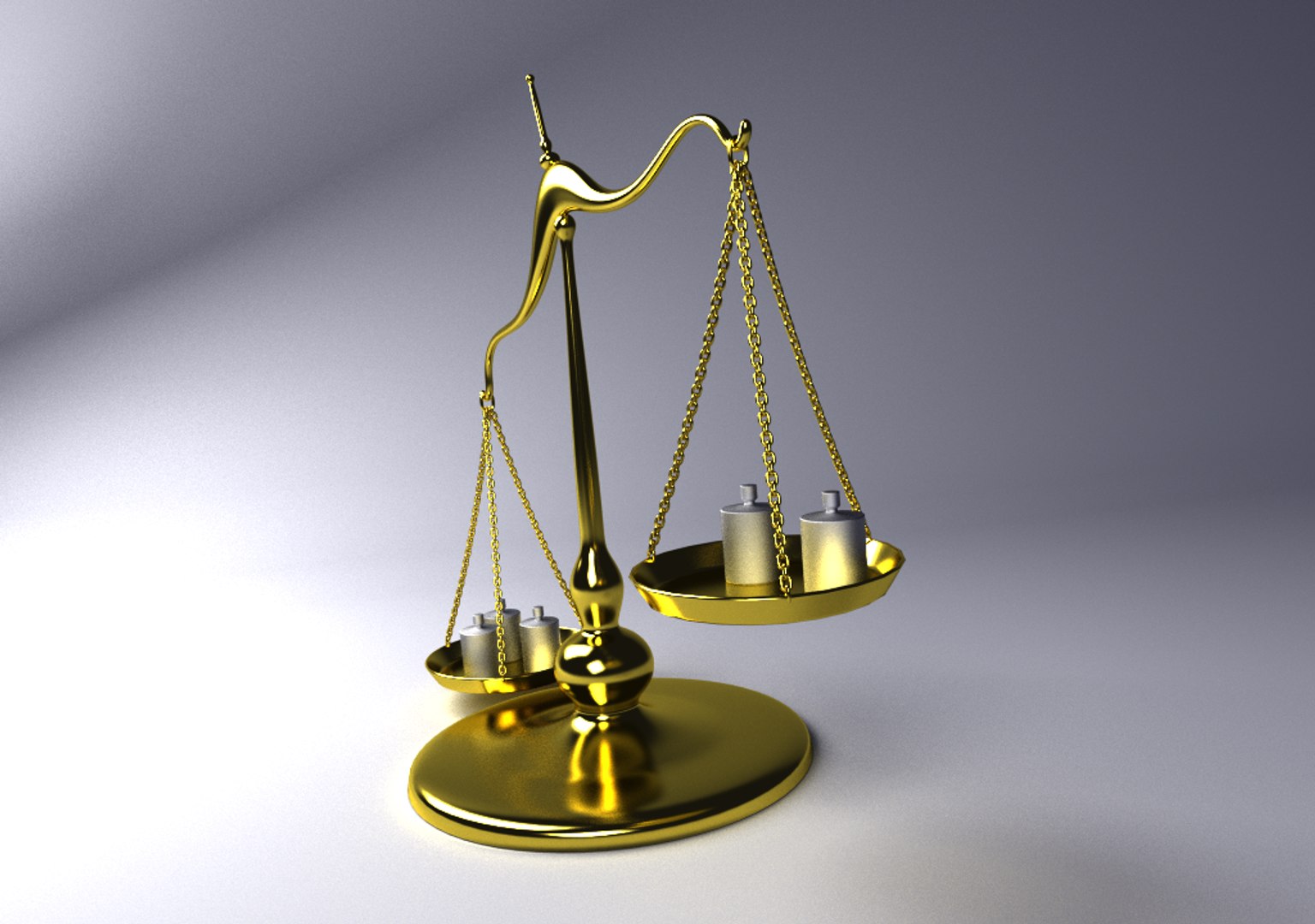 Balance Scale 3d Obj
