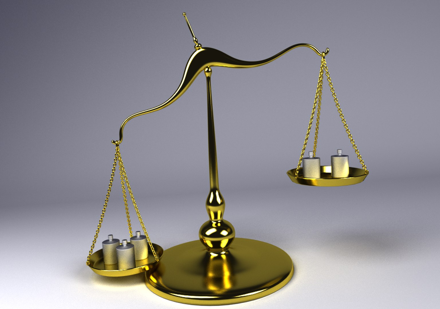 Balance Scale 3d Obj
