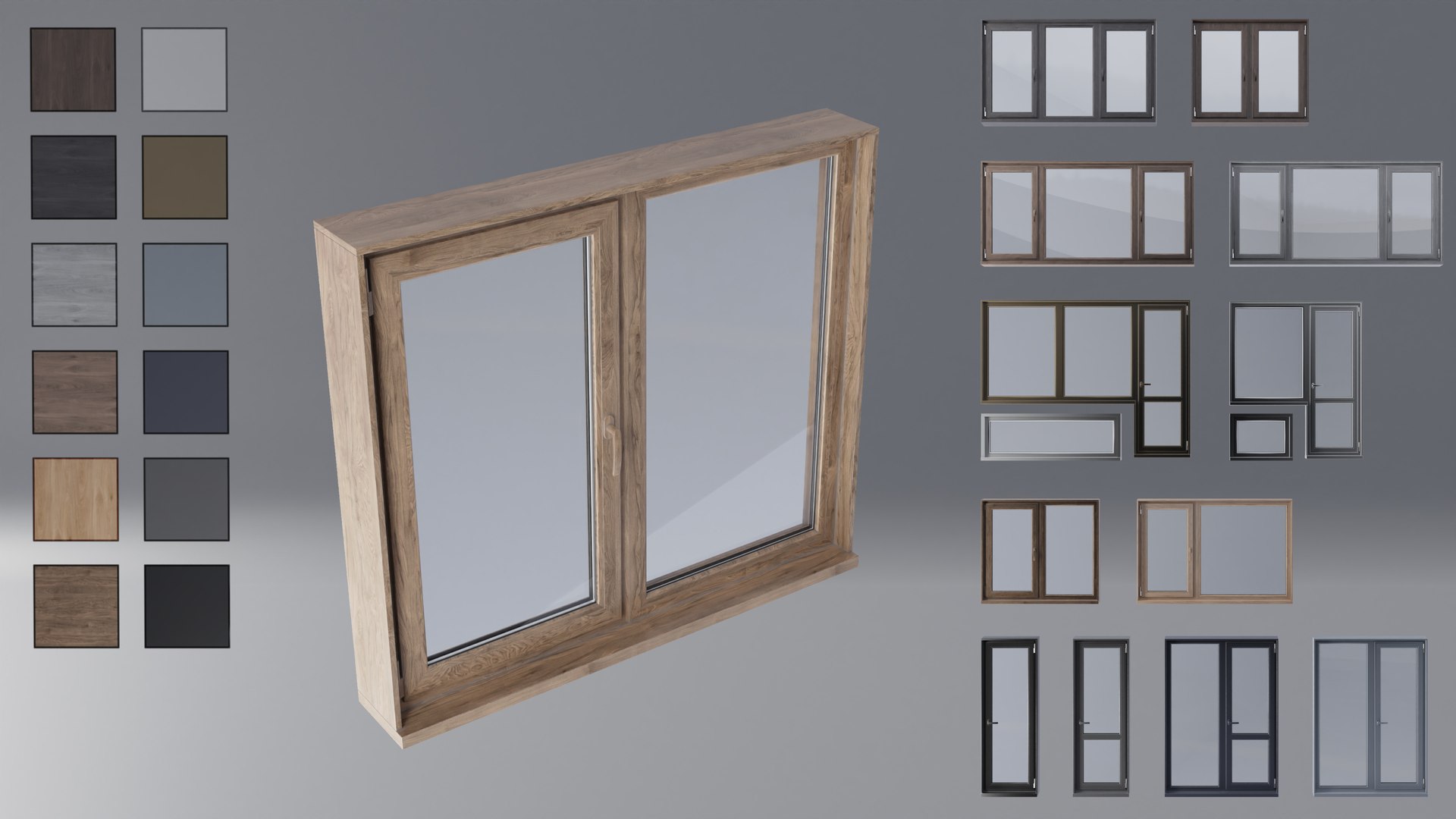 3D Model Luxury Window Collection Style 1 - TurboSquid 2127243