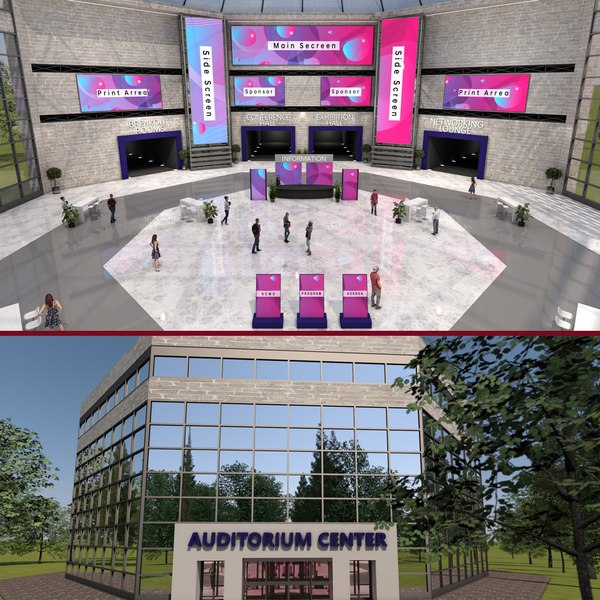 Convention Center 3D Models for Download | TurboSquid