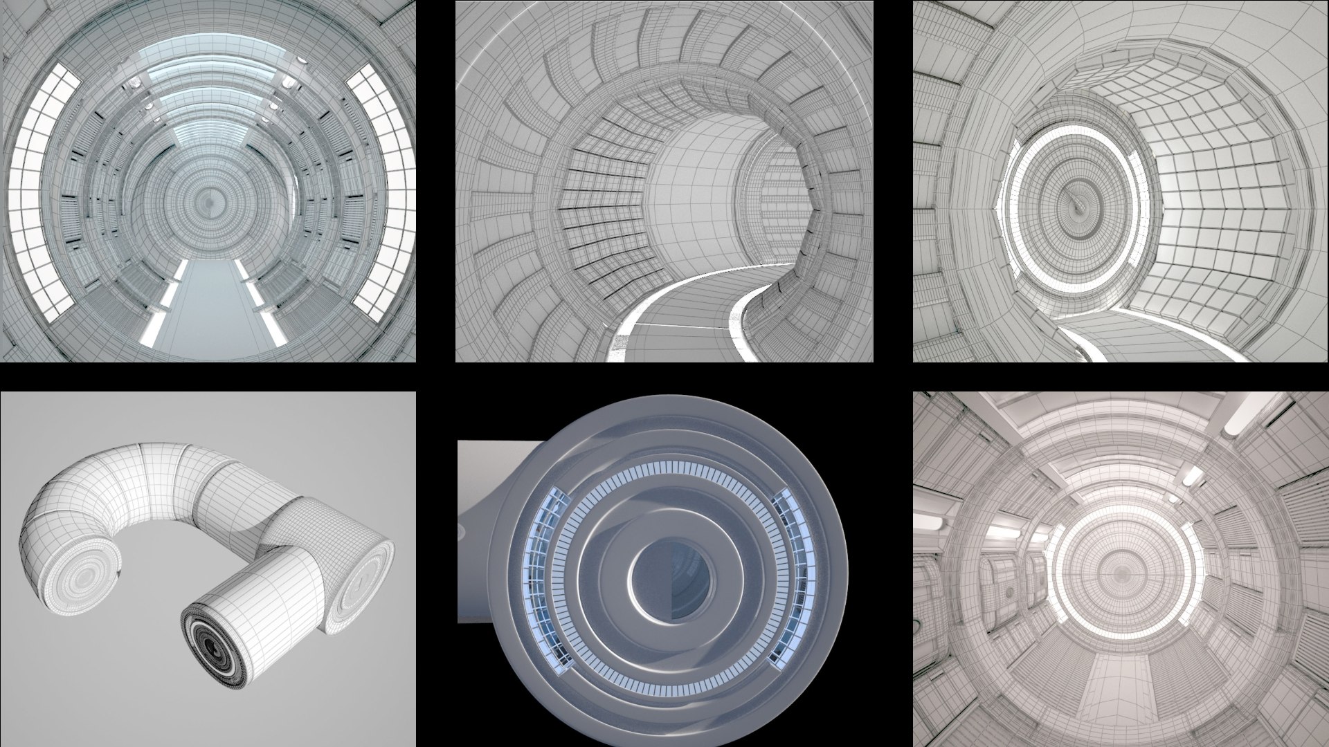 Spacecraft Interior Corridor 3D Model - TurboSquid 2467901