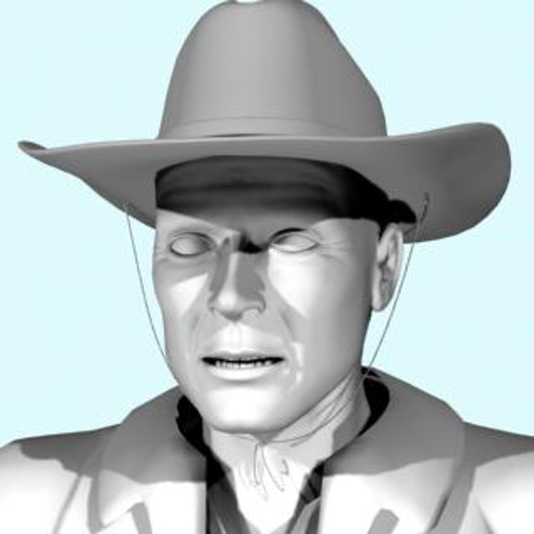 3d Model Of Hi Res Cowboy Character
