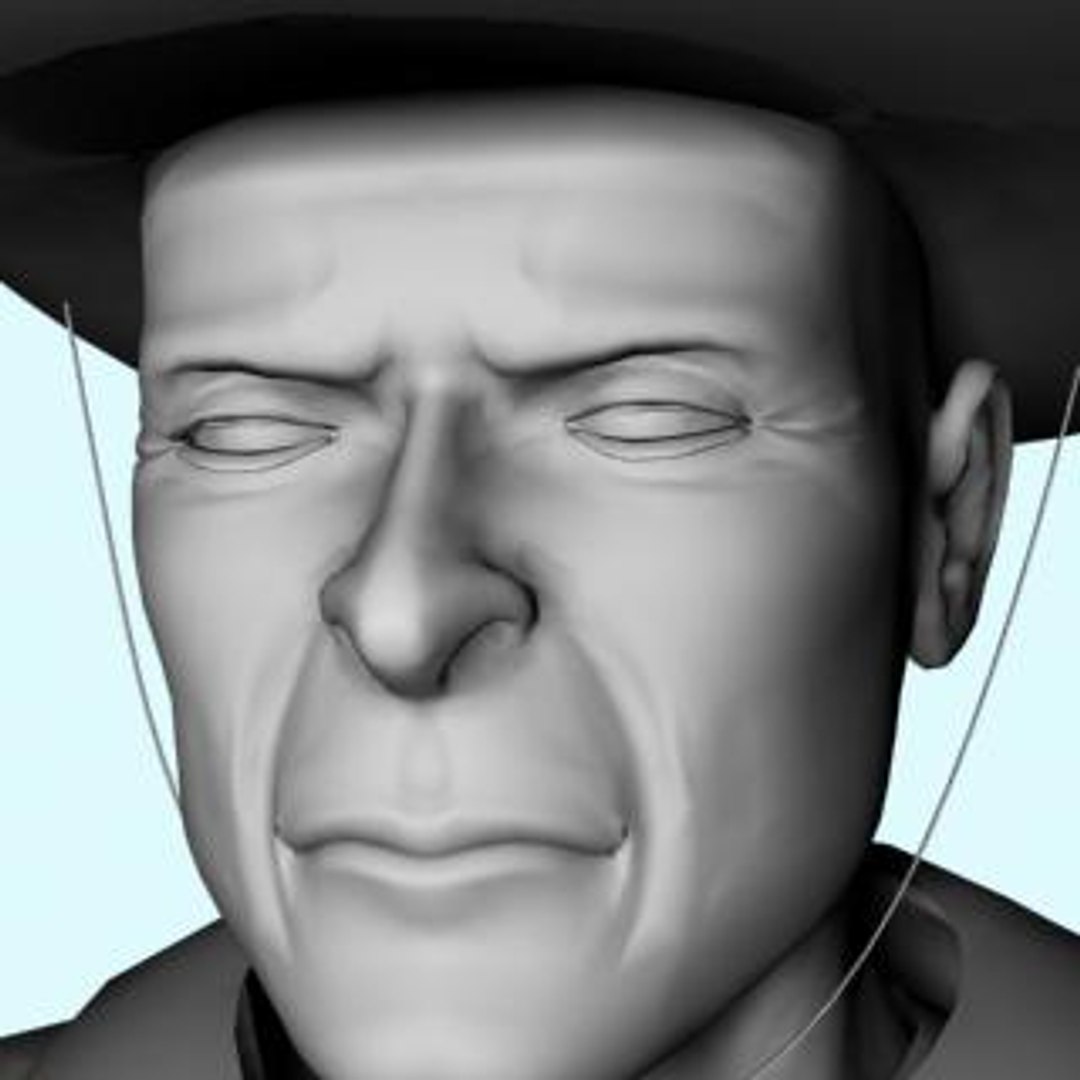 3d Model Of Hi Res Cowboy Character