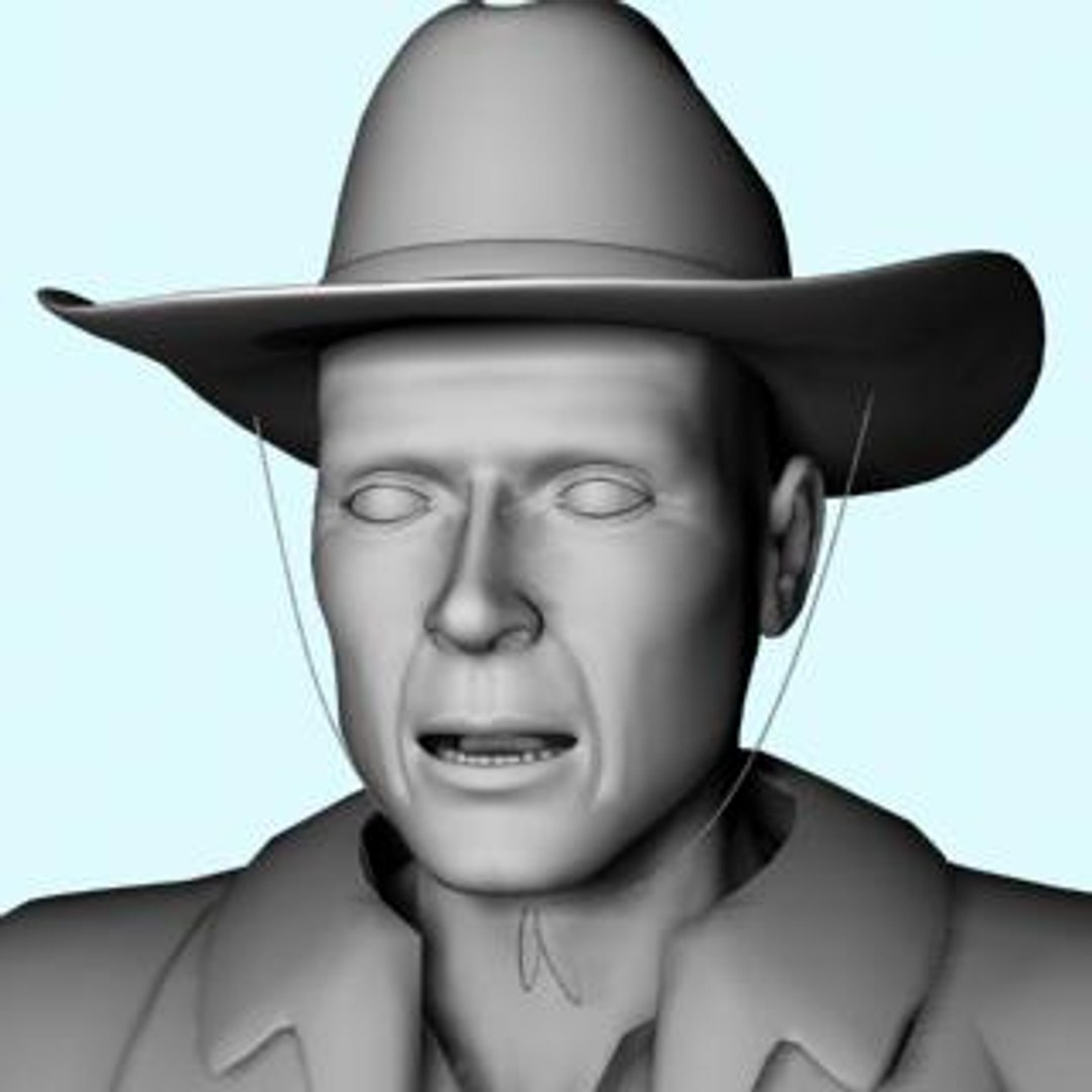 3d Model Of Hi Res Cowboy Character