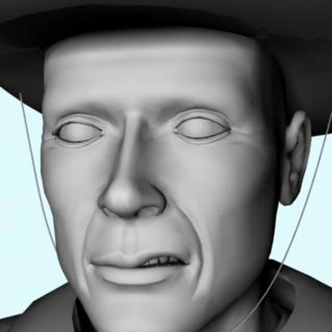 3d Model Of Hi Res Cowboy Character