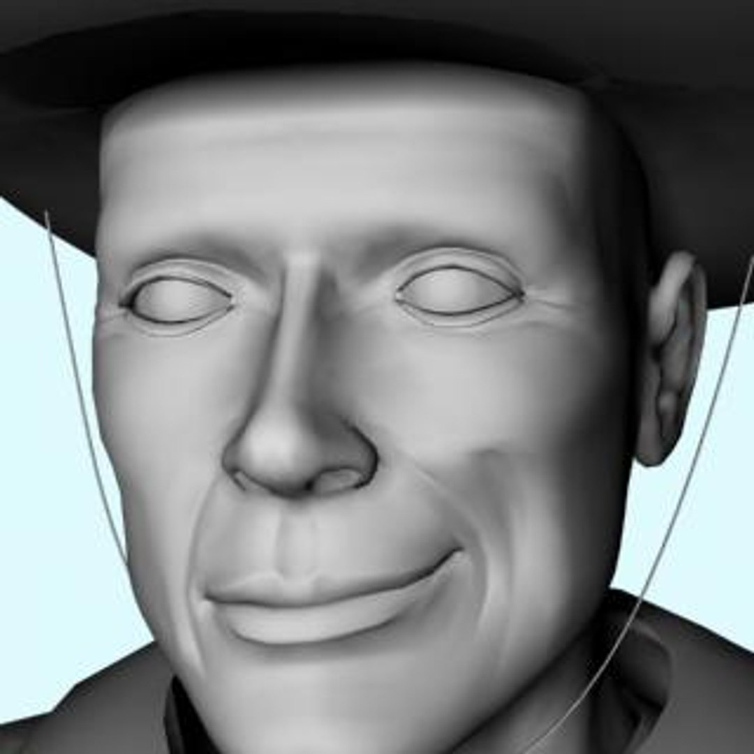 3d Model Of Hi Res Cowboy Character