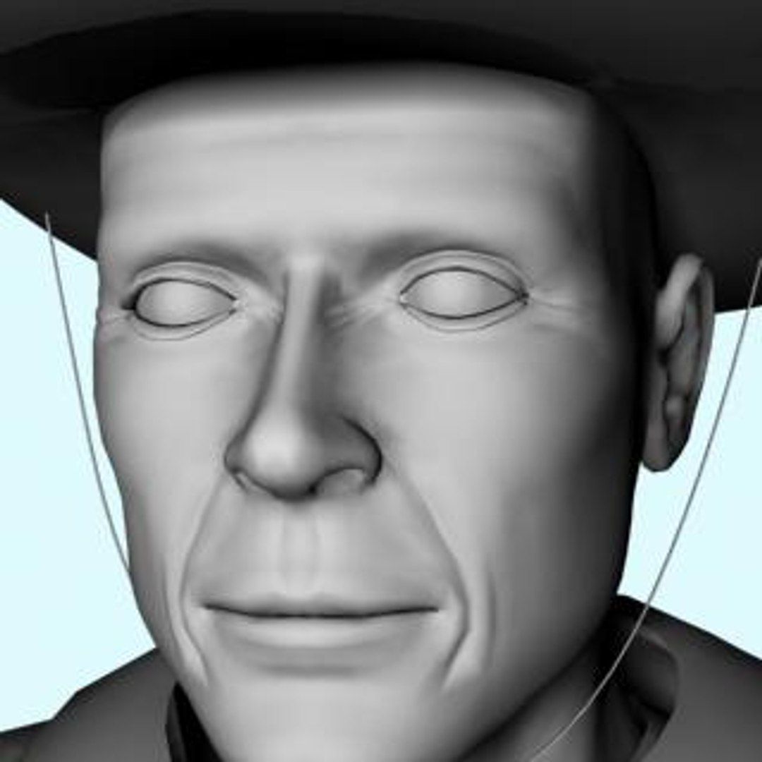 3d Model Of Hi Res Cowboy Character