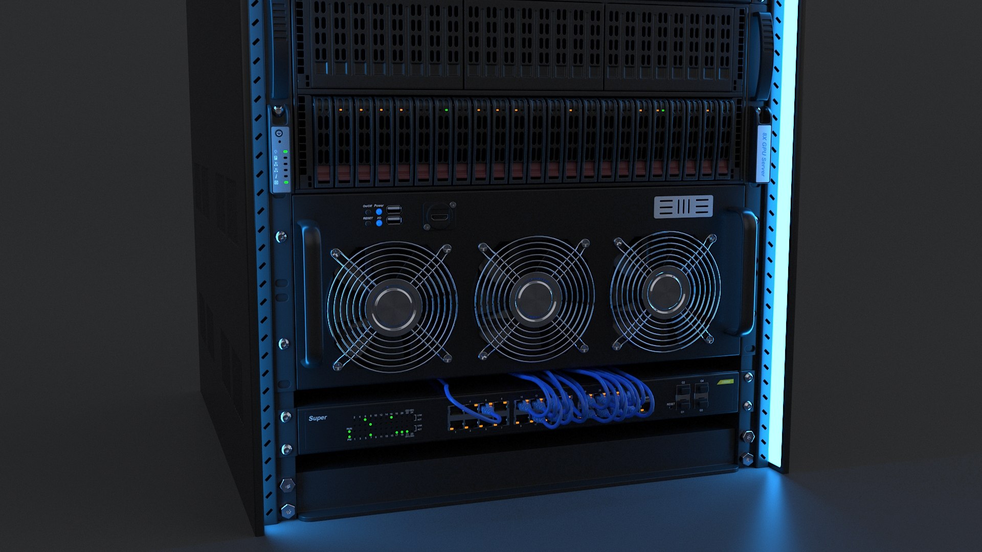 3D Model Server Rack - TurboSquid 1650864
