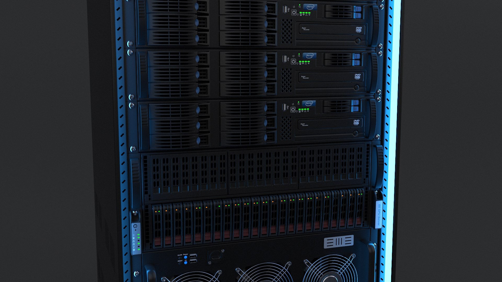 3D Model Server Rack - TurboSquid 1650864