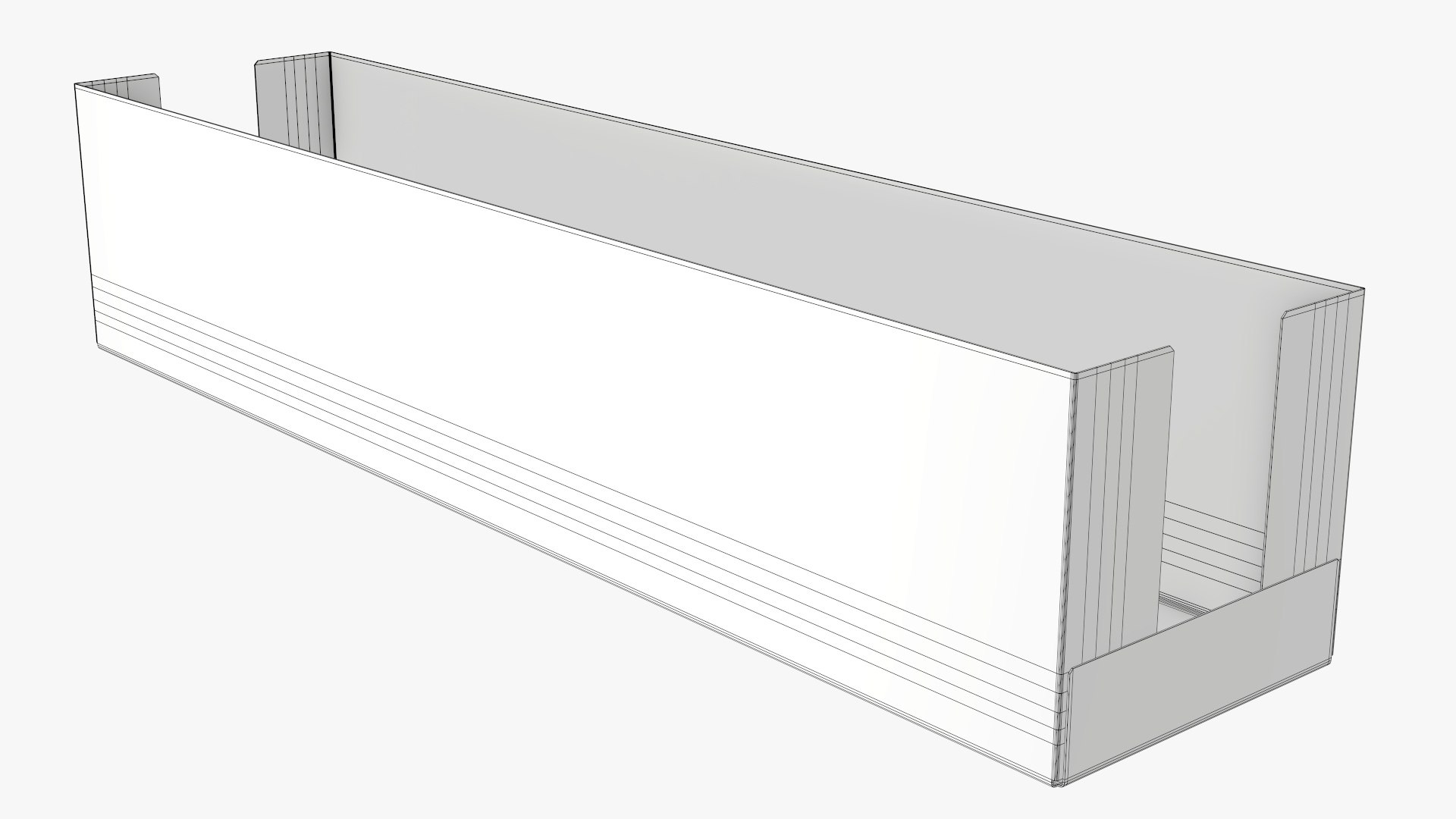 Cardboard Long Box 3D Model - TurboSquid 1592904