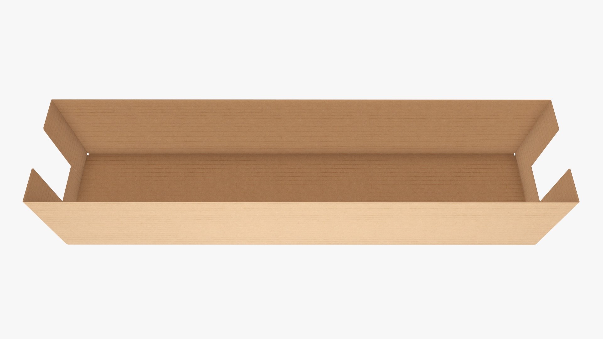 Cardboard Long Box 3D Model - TurboSquid 1592904
