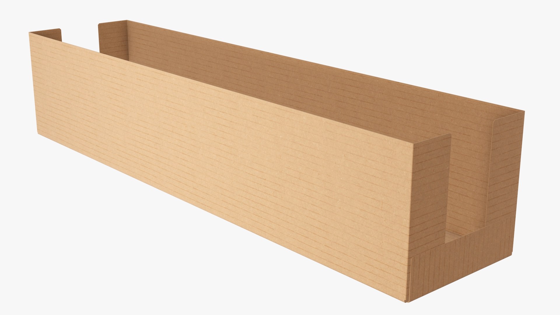 Cardboard Long Box 3D Model - TurboSquid 1592904