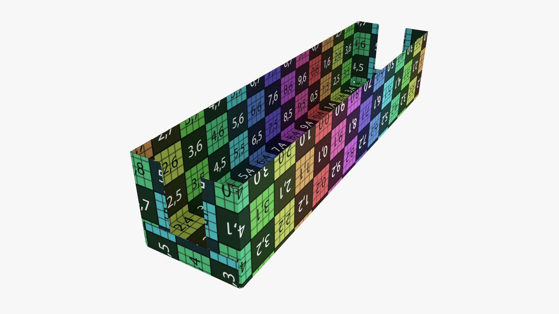 Cardboard Long Box 3D Model - TurboSquid 1592904