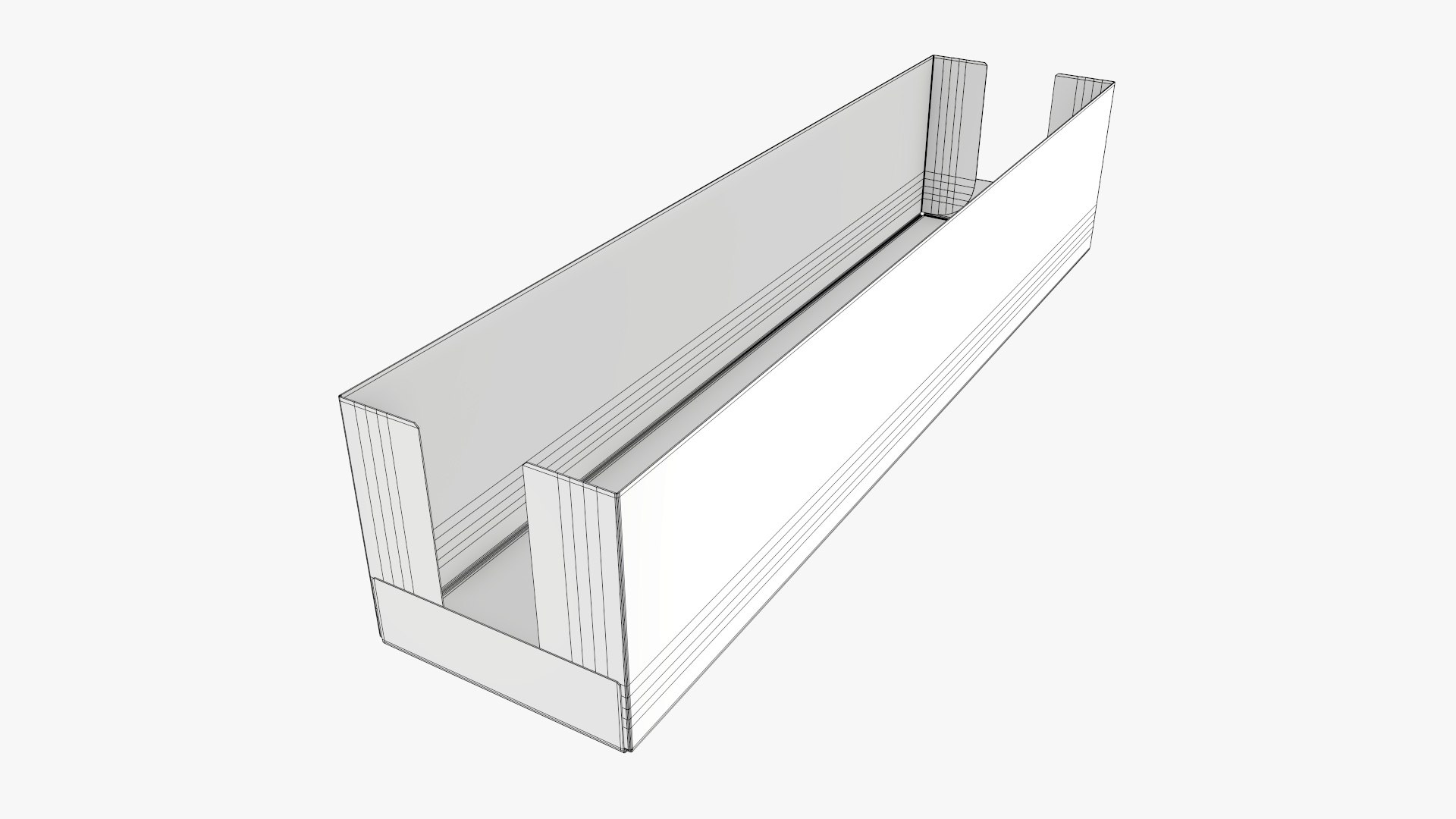 Cardboard Long Box 3D Model - TurboSquid 1592904