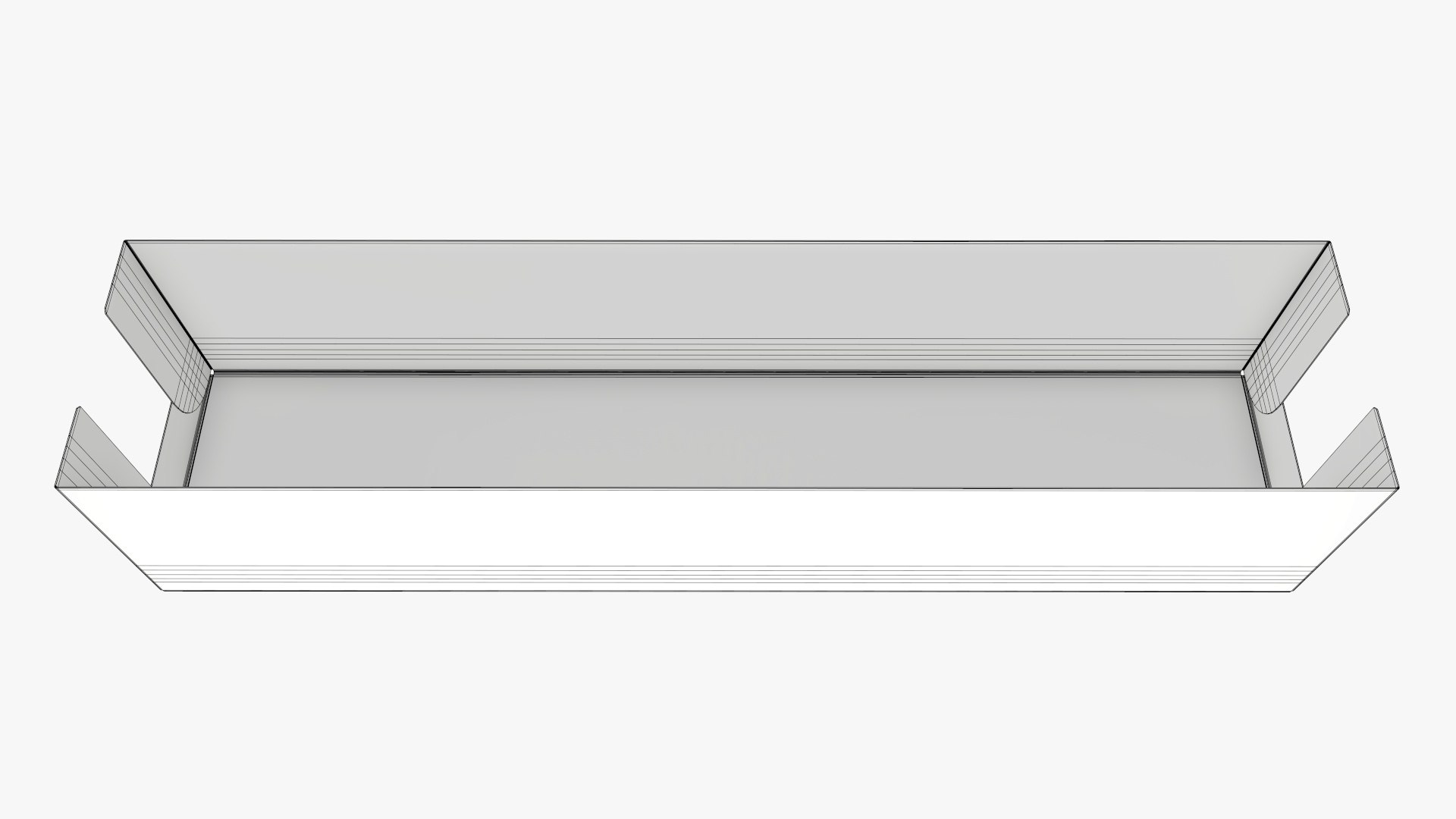 Cardboard Long Box 3D Model - TurboSquid 1592904